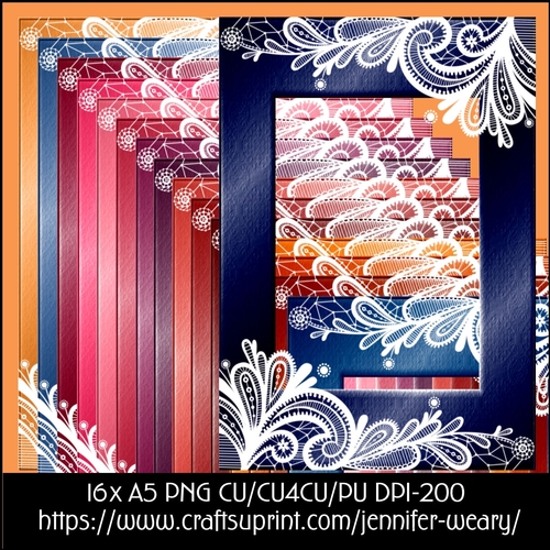 20 Outback Sunsets A5 Frames - CUP1099854_68705 | Craftsuprint