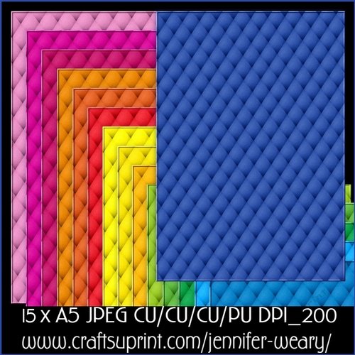 Padded Backgrounds-Colorful A5 - CUP1104242_68705 | Craftsuprint
