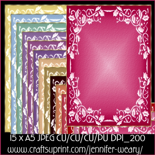 20 Sweet A5 Backgrounds - CUP1106777_68705 | Craftsuprint