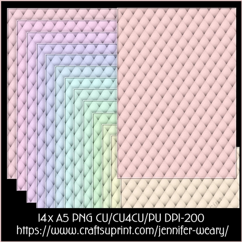 Padded Backgrounds-Candy Floss A5 - CUP1111071_68705 | Craftsuprint