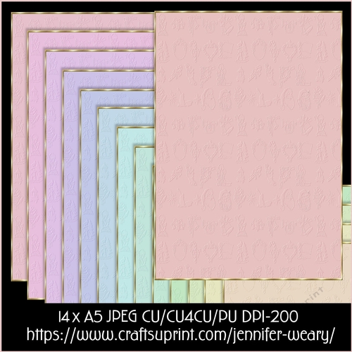 21 Candy Floss A5 Backgrounds 3 - CUP1118620_68705 | Craftsuprint