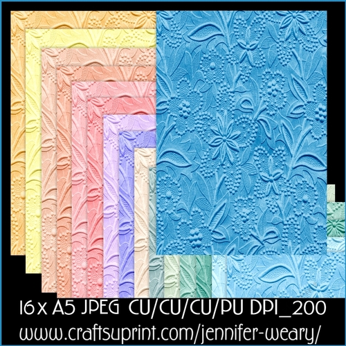 Daisy Dot A5 Backgrounds-Tranquil Days - CUP1131104_68705 | Craftsuprint