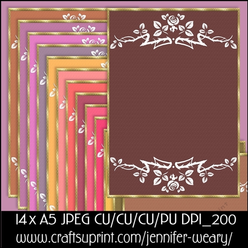 Roses n Leaves A5 Backgrounds-Cherry Blossom - CUP1161549_68705 ...