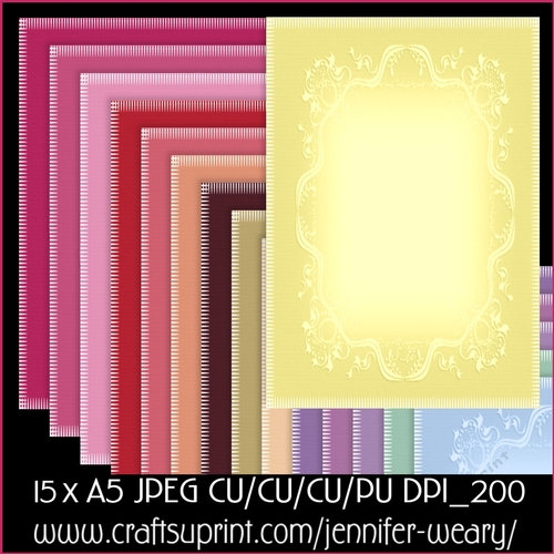 22 Sweet A5 Frames - CUP1163292_68705 | Craftsuprint