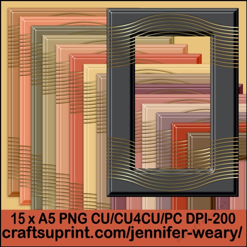 Woodland A5 Frames - CUP1178696_68705 | Craftsuprint