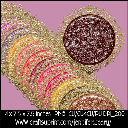 Gold Fancy Edged Glitter Mats-Cherry Blossoms - CUP1182101_68705 ...
