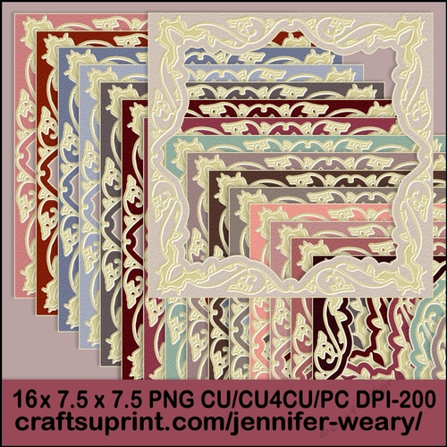 Pretty-Dusty Frames - CUP1195935_68705 | Craftsuprint