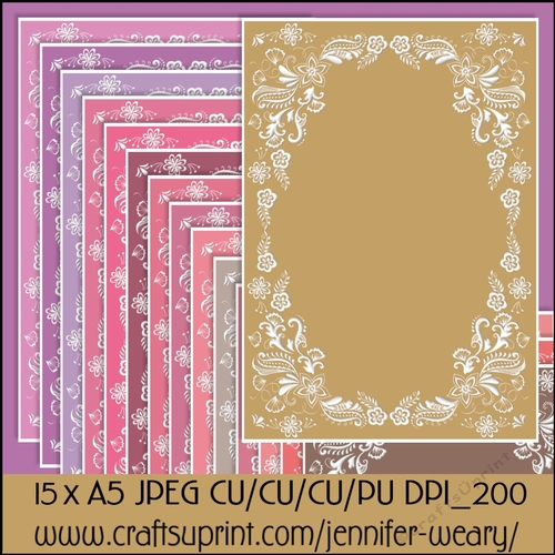 Bee Mine A5 Backgrounds - CUP1198300_68705 | Craftsuprint