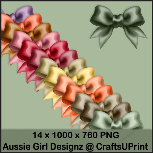 Autumn Fall Light Bows 2 - CUP1220756_68705 | Craftsuprint