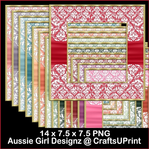 Ribbon Wrap Frames-Succulants Bright - CUP1232423_68705 | Craftsuprint