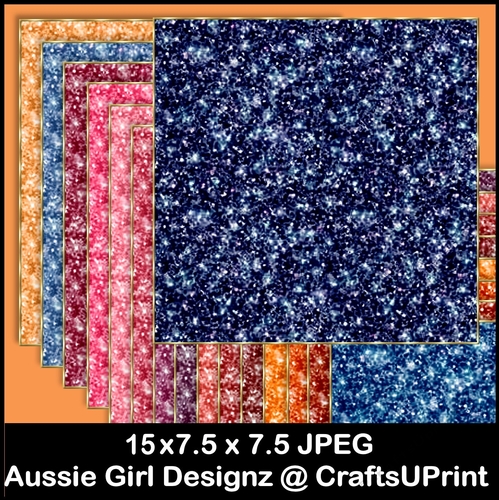 Glitter Backgrounds-Outback Sunset - CUP1235189_68705 | Craftsuprint