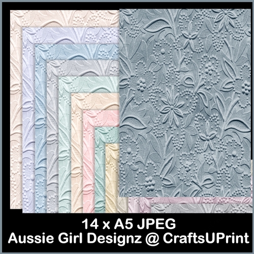 Daisy Dot A5 Backgrounds-Neutral - CUP1269282_68705 | Craftsuprint