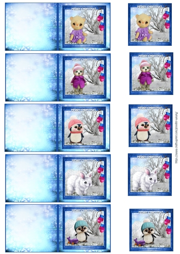 Winter Friends gift tags 2 - CUP811005_68705 | Craftsuprint