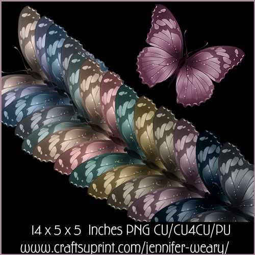 Neutral Butterflies - CUP877257_68705 | Craftsuprint