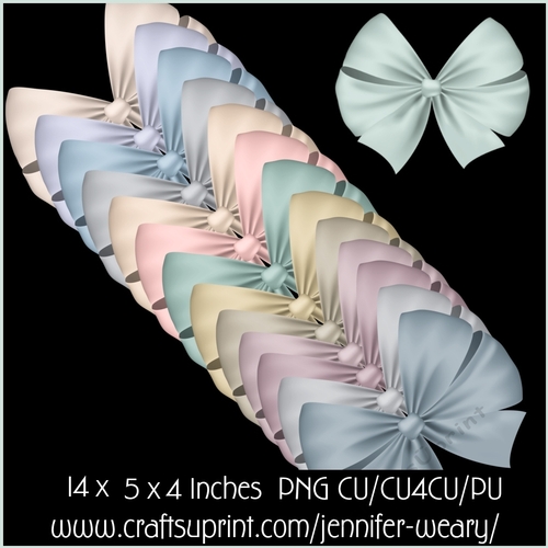 Neutral Bows 4 - CUP877518_68705 | Craftsuprint