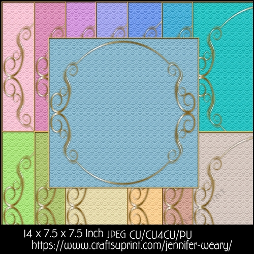 Cute Gold Frame Backgrounds 7 - CUP883989_68705 | Craftsuprint