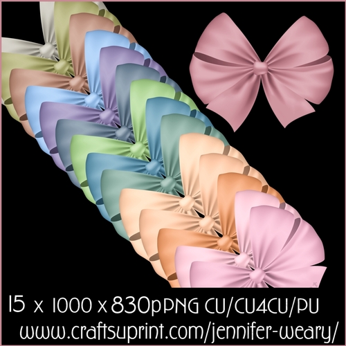 Unique Bows 2 - CUP928935_68705 | Craftsuprint