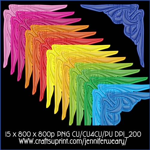 Colorful Corners 4 - CUP952350_68705 | Craftsuprint