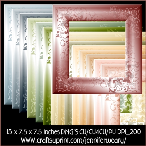 Beige Frames 8 - CUP952407_68705 | Craftsuprint