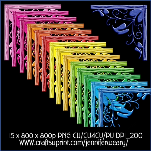 Colorful Corners 7 - CUP958421_68705 | Craftsuprint