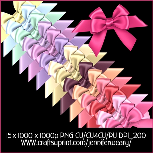 Sweet Bows 8 - CUP971126_68705 | Craftsuprint