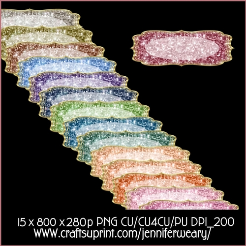 Glitter Sentiments-Unique - CUP971582_68705 | Craftsuprint