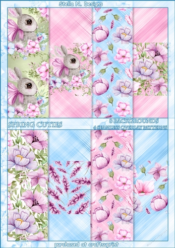SPRING CUTIES BACKGROUND KIT - CUP1024209_102747 | Craftsuprint