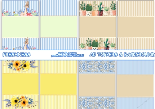 FRESHNESS CARD FRONTS PLUS BACK - CUP1031214_102747 | Craftsuprint