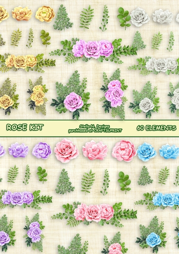 ROSE KIT DESIGNER RESOURCE - CUP1032251_102747 | Craftsuprint