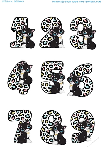 KITTY NUMBERS - CUP1035293_102747 | Craftsuprint