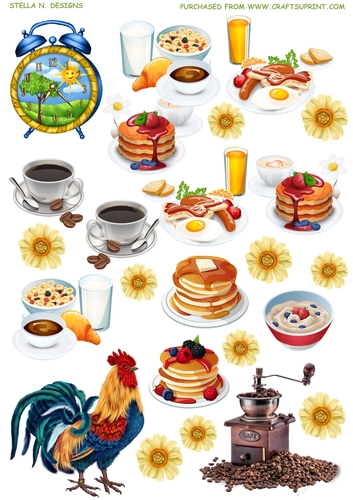 GOOD MORNING DECOUPAGE - CUP1036055_102747 | Craftsuprint