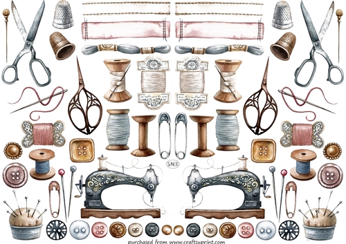 NEEDLE WORK 1 A4 CRAFT SHEET - CUP1056004_102747 | Craftsuprint