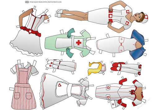 PAPERDOLL NURSE - CUP1075836_102747 | Craftsuprint