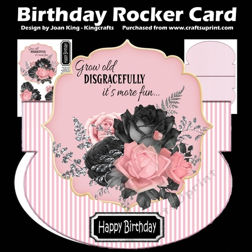 Birthday rocker card - CUP1052469_1716 | Craftsuprint