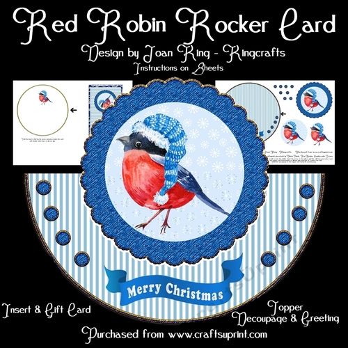 Red Robin Rocker Card - CUP1053665_1716 | Craftsuprint