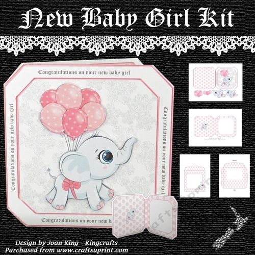 New baby girl kit - CUP1146741_1716 | Craftsuprint