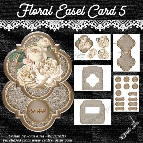 Floral Easel Card 5 - CUP1180255_1716 | Craftsuprint