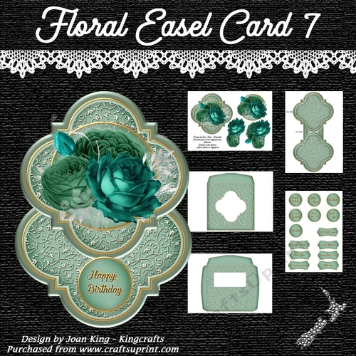 Floral Easel Card 7 - CUP1180257_1716 | Craftsuprint