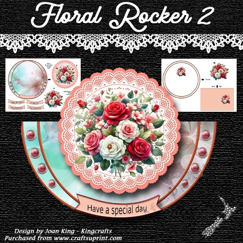Floral rocker card 2 - CUP1371571_1716 | Craftsuprint