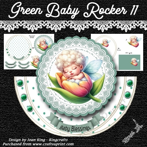 Green Baby Rocker 11 - CUP1372040_1716 | Craftsuprint