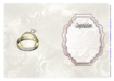 Wedding Rings Insert A5 Portrait - CUP387246_1716 | Craftsuprint