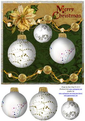 Christmas Baubles - CUP441692_1716 | Craftsuprint