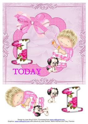 One Today for a Girl - CUP514421_1716 | Craftsuprint
