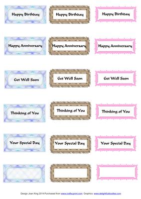 Greeting Tags Sheet 2 - CUP548835_1716 | Craftsuprint