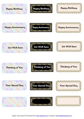 Greeting Tags Sheet 3 - CUP548842_1716 | Craftsuprint