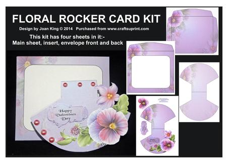 Floral Rocker Card Mini Kit - CUP588645_1716 | Craftsuprint