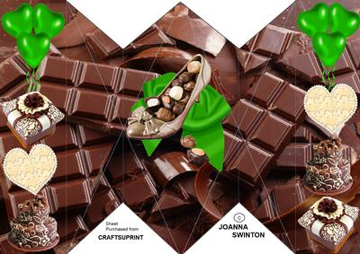 Diamond Fold Chocolate Mint - CUP160981_470 | Craftsuprint