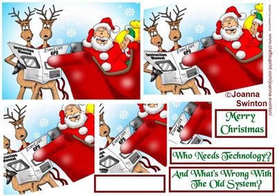 Sat Nav Santa - CUP260570_470 | Craftsuprint