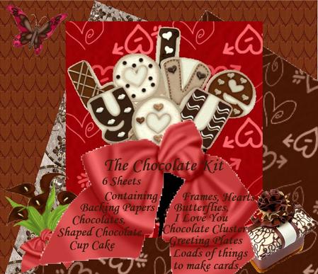 The Chocolate Card Kit - CUP83386_470 | Craftsuprint