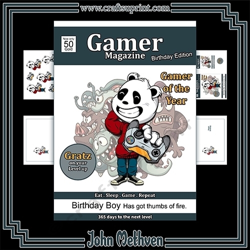 Gamer Magazine Birthday Card - CUP1128195_1884 | Craftsuprint
